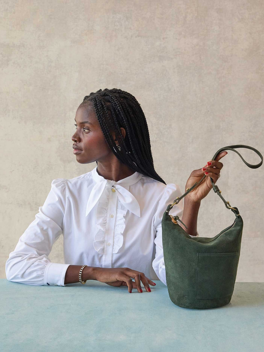 Petite Jeanne Loden Suede – Augusta Twenty