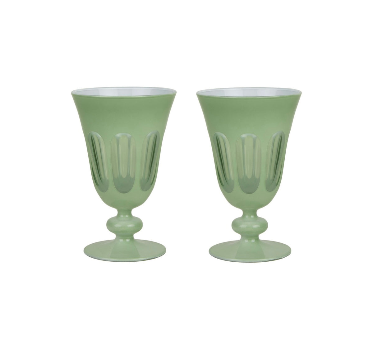 Rialto Tulip Glassware-Pale Sage – Augusta Twenty