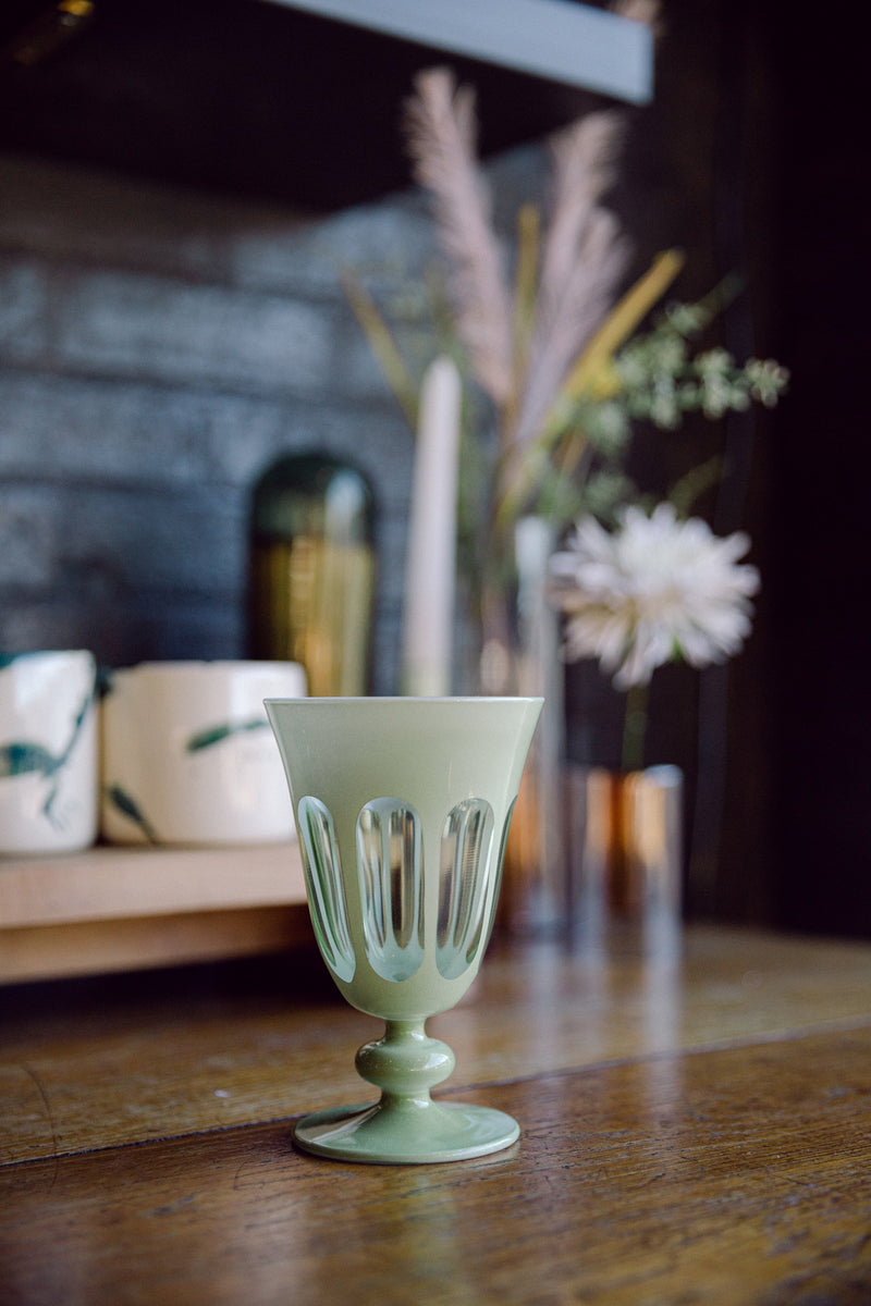 Rialto Tulip Glassware-Pale Sage – Augusta Twenty